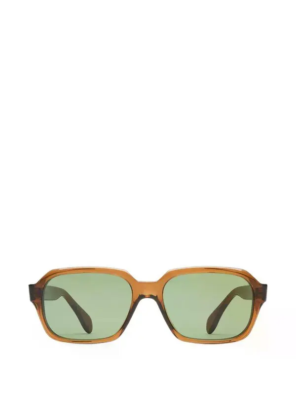 FORTELA Square-frame Sunglasses With Engraved Arms - Brown