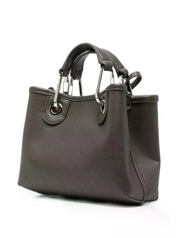 Emporio Armani Mini Myea Pebbled-texture Tote Bag