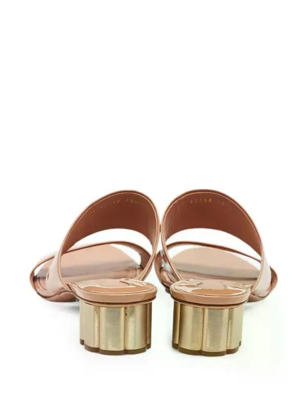 FERRAGAMO Dual-strap Flower-heel Sandals