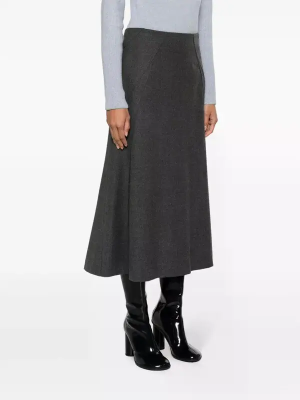 Alberta Ferretti A-line High-waist Midi Skirt