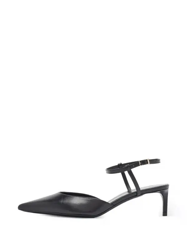 Celine Pointed-toe Slingback Pumps - Black