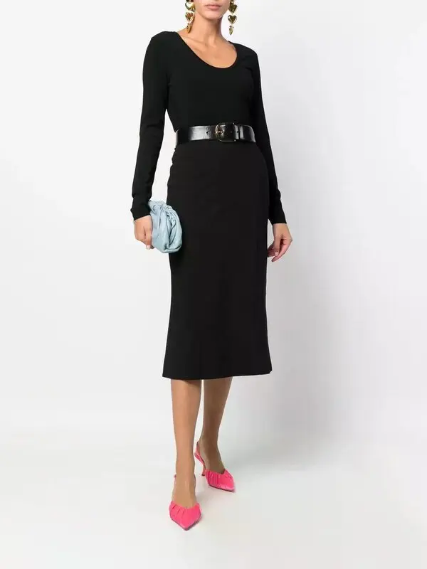 Alberta Ferretti High-waisted Pencil Skirt
