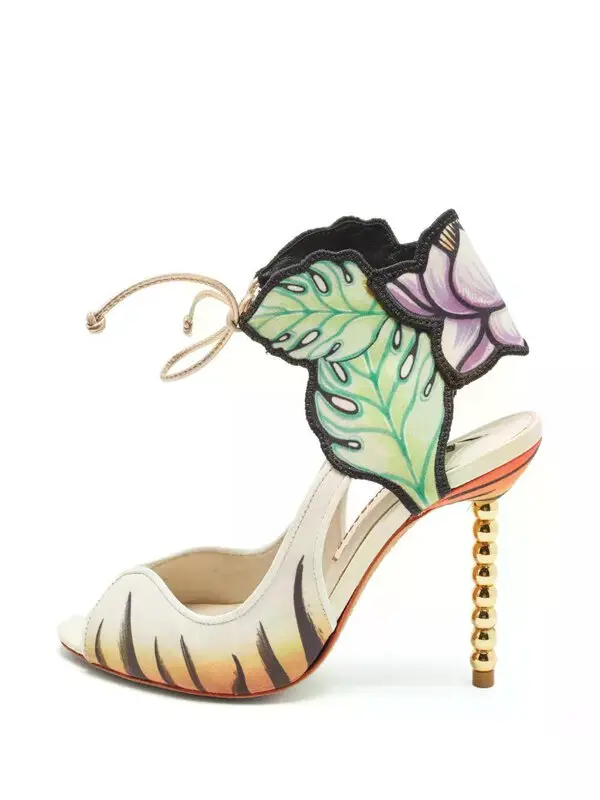 SOPHIA WEBSTER Evangeline Leather Sandals - White
