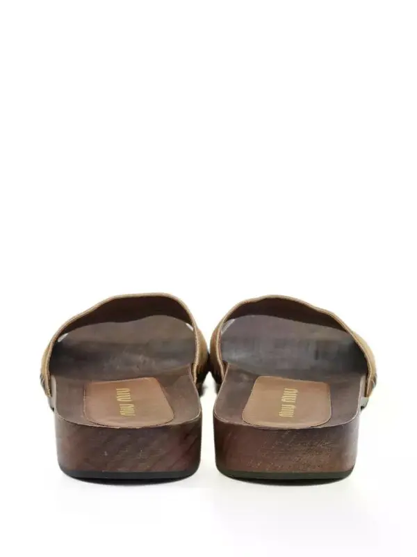 Miu Miu Studded Leather Clogs