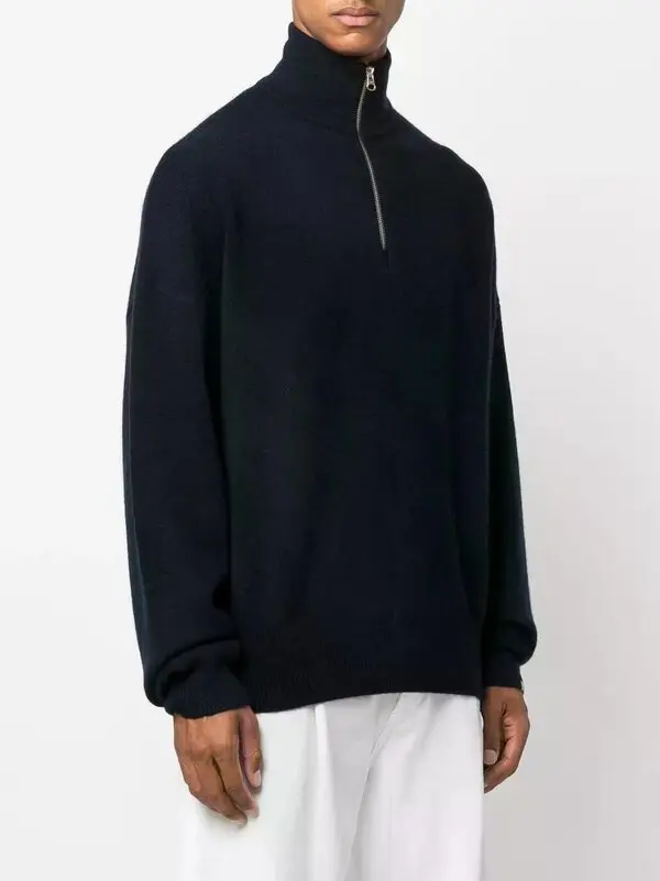 Extreme Cashmere High-neck Zipped Jumper