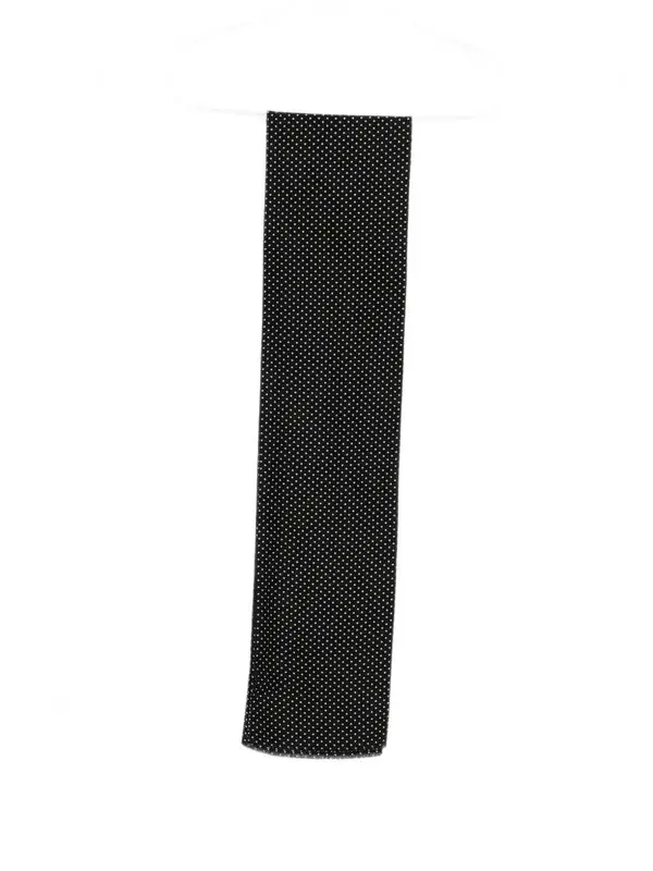 CENERE GB Polka-dot Fringed Scarf