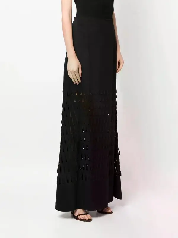 Alberta Ferretti Cut-out High-waisted Skirt