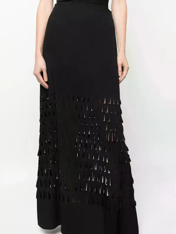 Alberta Ferretti Cut-out High-waisted Skirt