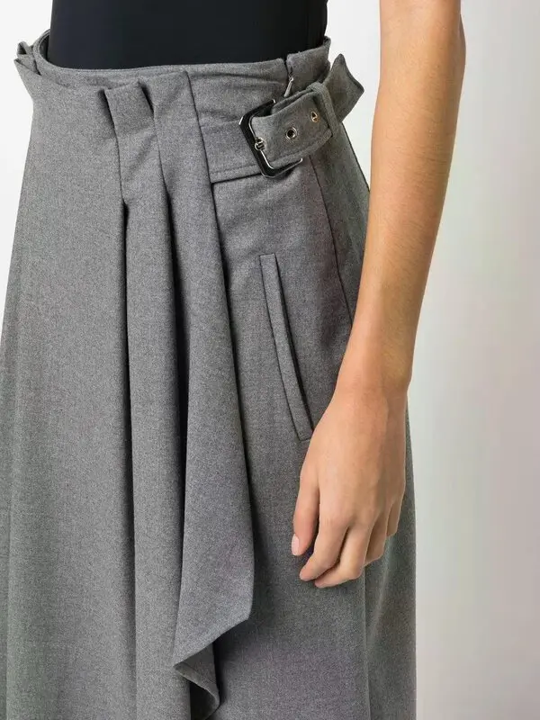 Alberta Ferretti Drape-detail High-waist Culottes