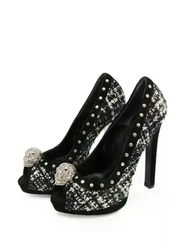 Alexander McQueen Skull Peep-toe Pumps