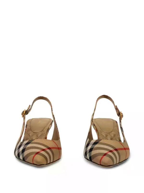 Burberry Dame Check-print Pumps