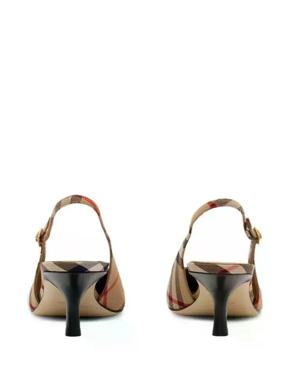 Burberry Dame Check-print Pumps