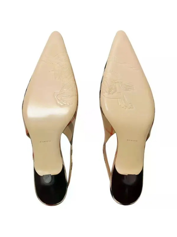 Burberry Dame Check-print Pumps