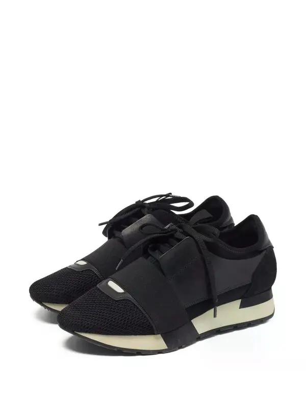 Balenciaga Race Runner Lace-up Sneakers - Black