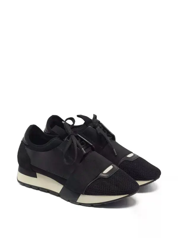 Balenciaga Race Runner Lace-up Sneakers - Black