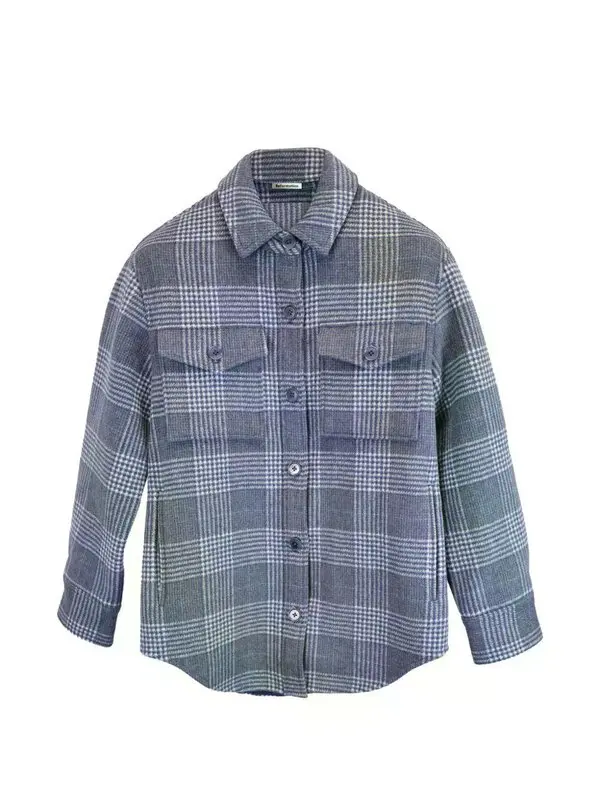 REFORMATION Plaid Wool Shacket