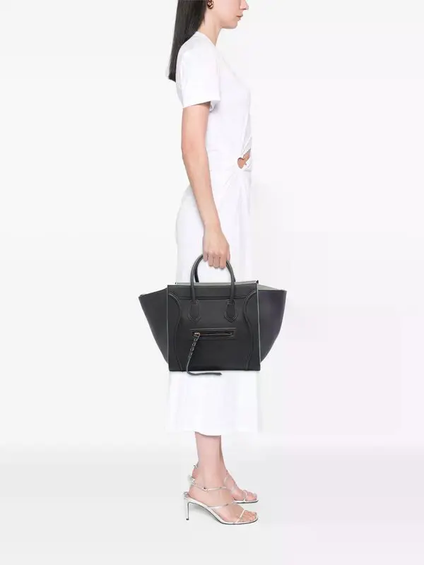 Celine 2016 Medium Leather Phantom Luggage Tote Bag