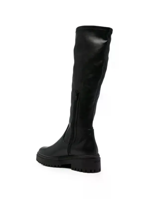 MEXX Logo Plaque Lug-sole Boots - Black
