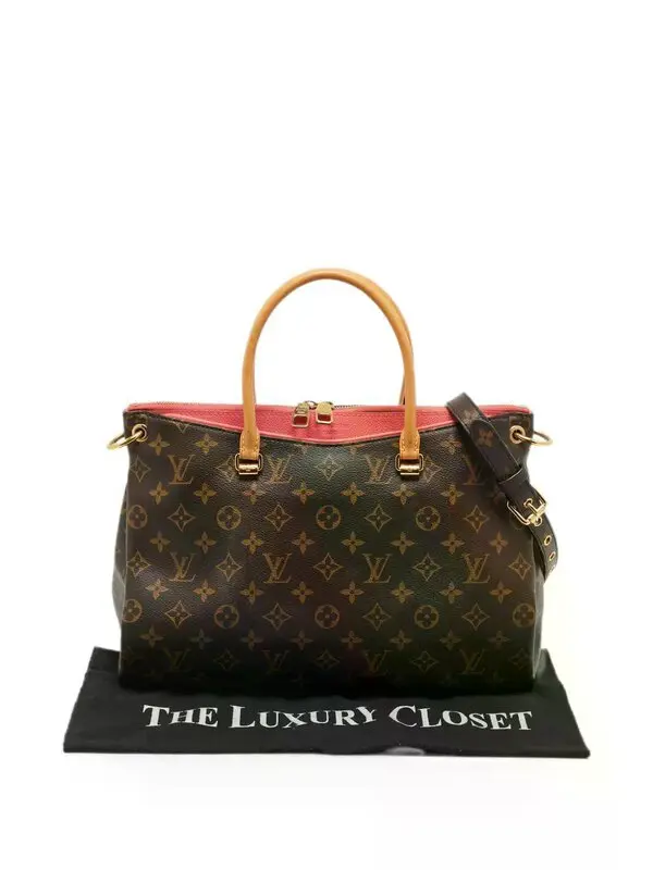 LOUIS VUITTON 2015 Mm Pallas Monogram Tote Bag