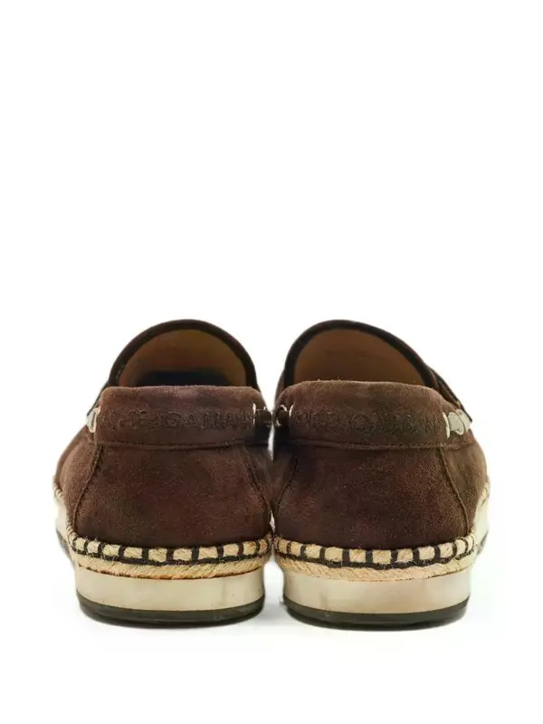 Dolce & Gabbana Suede Espadrille Loafers