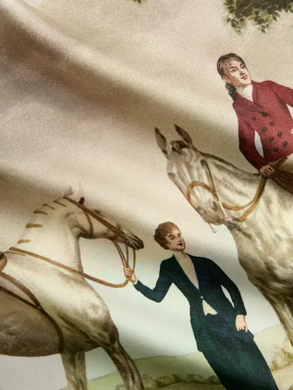 Ralph Lauren Scenic-print Silk Scarf
