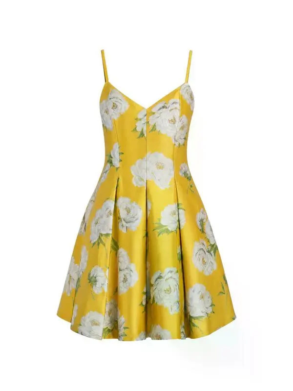 Alice + Olivia Isabelle Mini Dress - Yellow