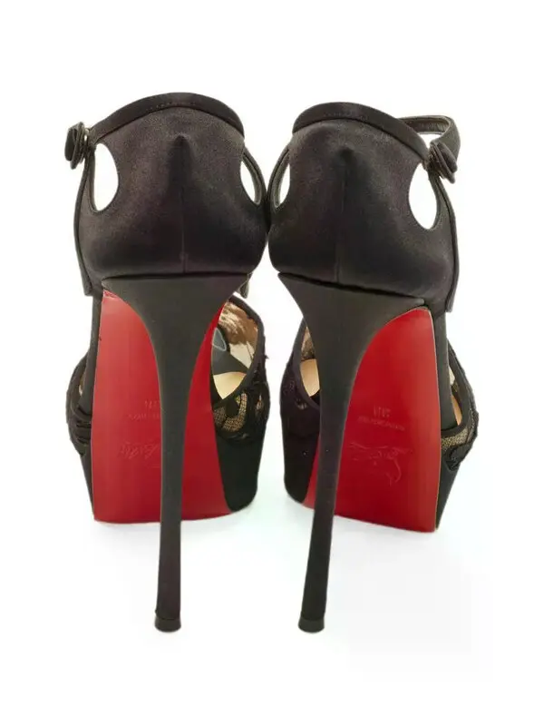 CHRISTIAN LOUBOUTIN Lace Platform Sandals