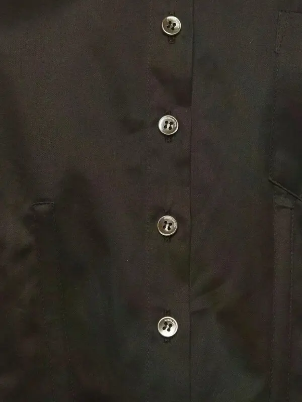 Magda Butrym Corset Style Button Shirt - Black