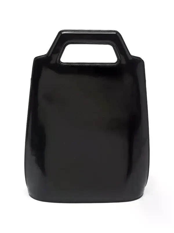FERRAGAMO Wanda North South Tote Bag With Gancini Hardware - Black
