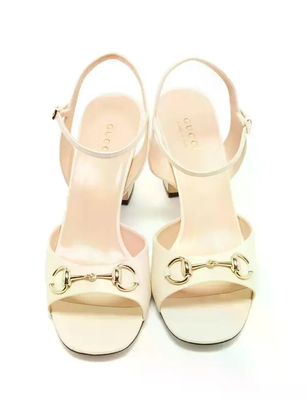 Gucci Lady Horsebit Block Heel Sandals