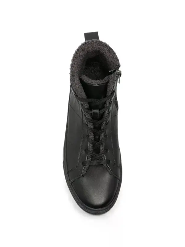 SERGIO MORETTI FIRENZE Fleece-lined High-top Sneakers
