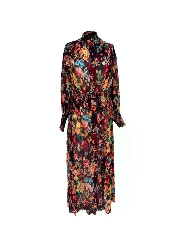 Zimmermann Floral Print Long Sleeve Maxi Dress