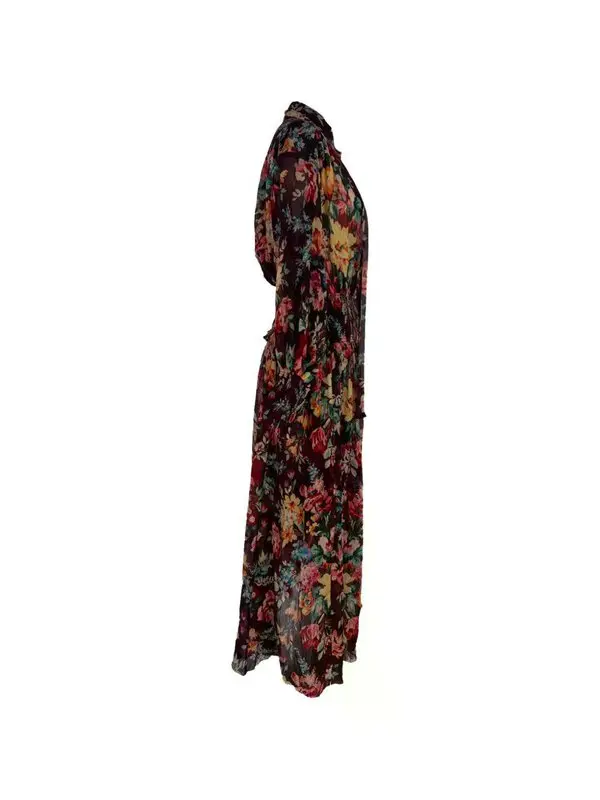 Zimmermann Floral Print Long Sleeve Maxi Dress