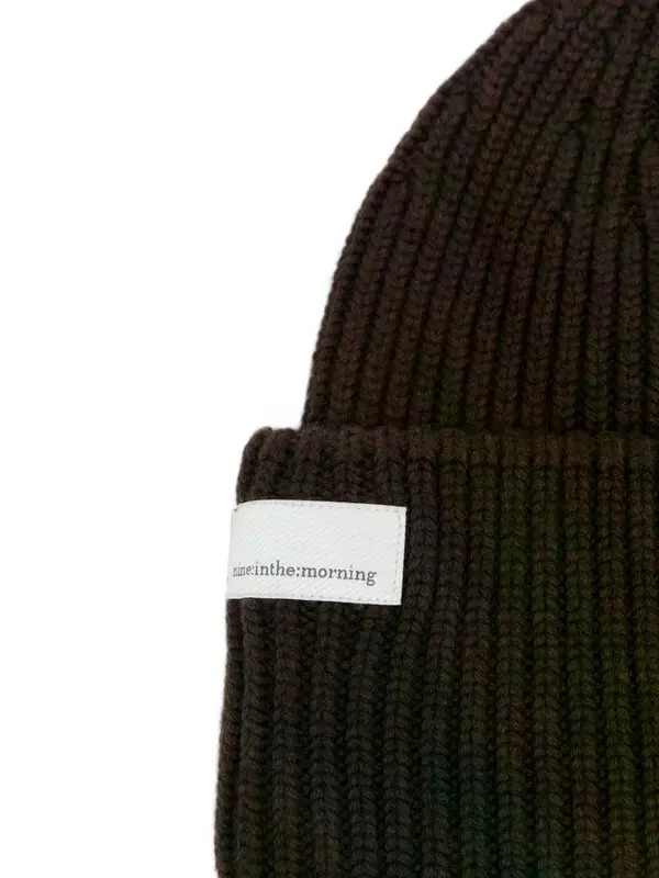 NINE:INTHE:MORNING Ribbed-knit Beanie Hat