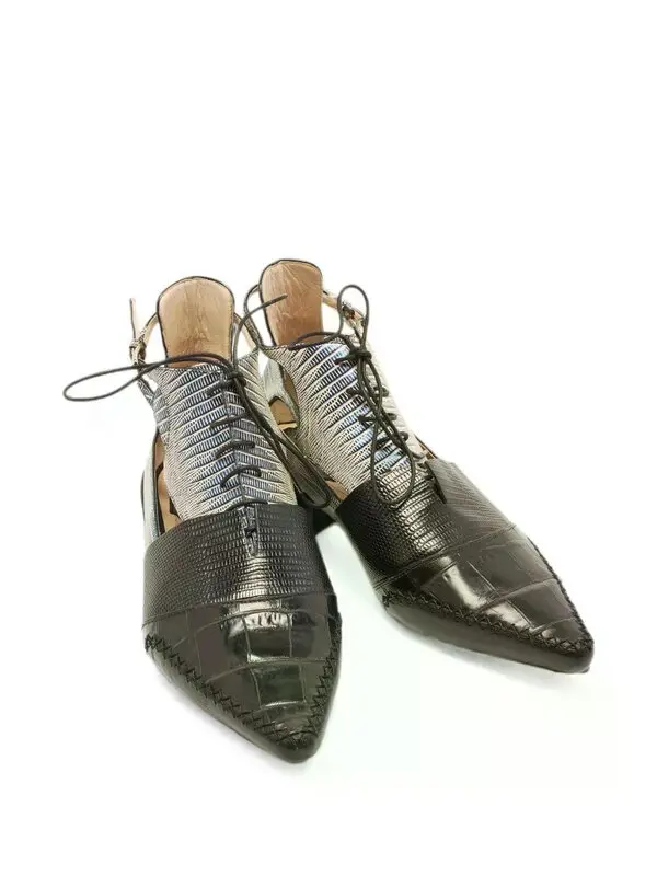 Dior Nomade Croc-embossed Ankle Boots