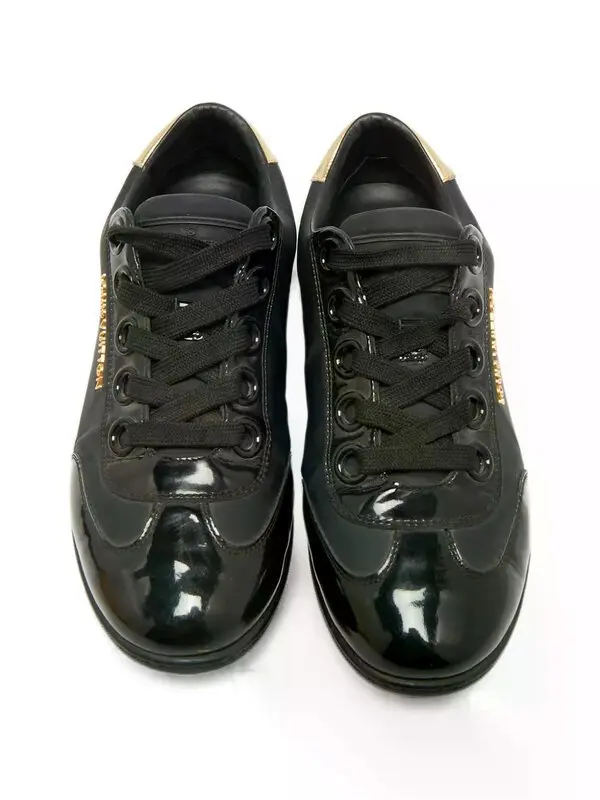 LOUIS VUITTON Pulse Patent Leather Sneakers - Black