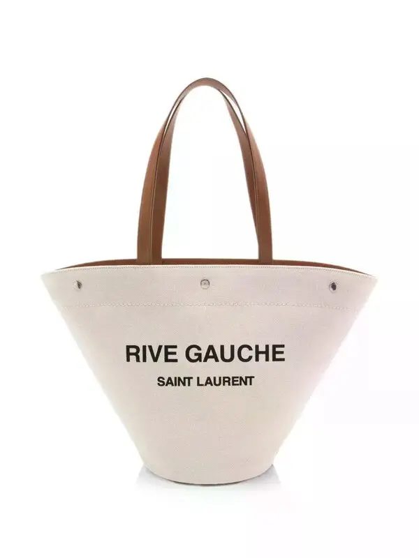 Saint Laurent 2022 Rive Gauche Trapezoid Tote Bag