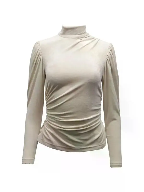 A.L.C. Joss Ruched Velvet Top