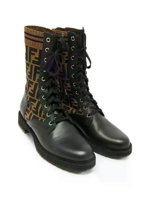 Fendi Rockoko Combat Boots