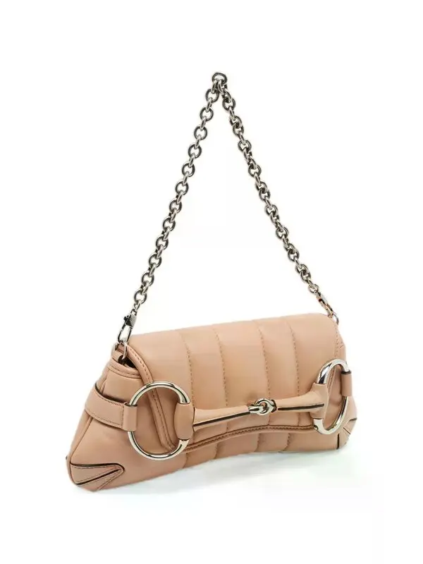 Gucci Small Maxi-horsebit Quilted Shoulder Bag - Neutrals