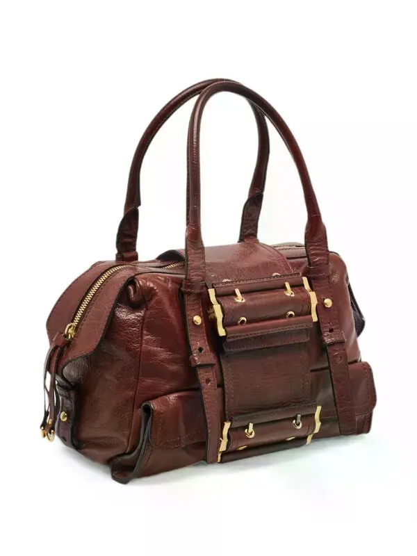 Givenchy Buckle Detail Tote Bag - Brown