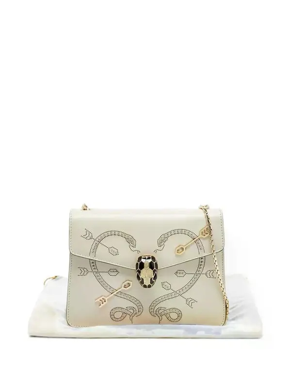 BVLGARI Small Pop Heart Serpenti Forever Leather Shoulder Bag