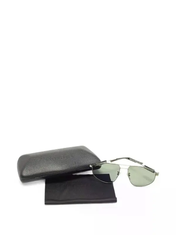Balenciaga Double-bridge Pilot Sunglasses