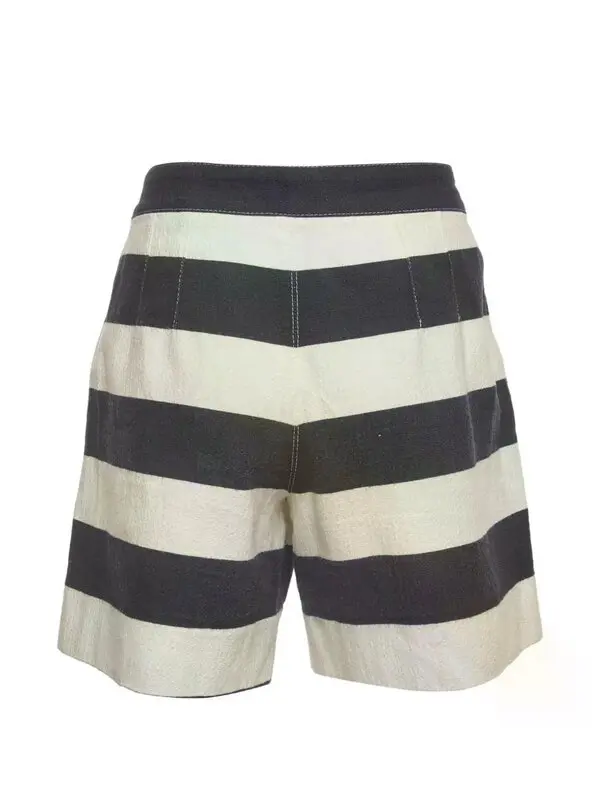 Dolce & Gabbana Crystal-embellished Striped Shorts