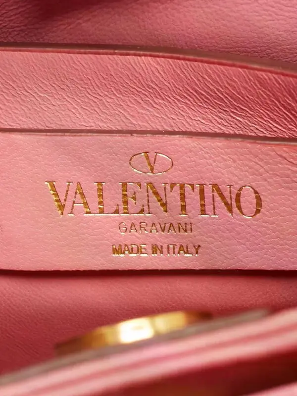 Valentino Garavani Small Roman Stud Quilted Top Handle Bag - Pink
