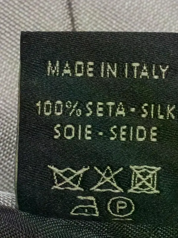 Fendi Logo Embroidered Silk Tie