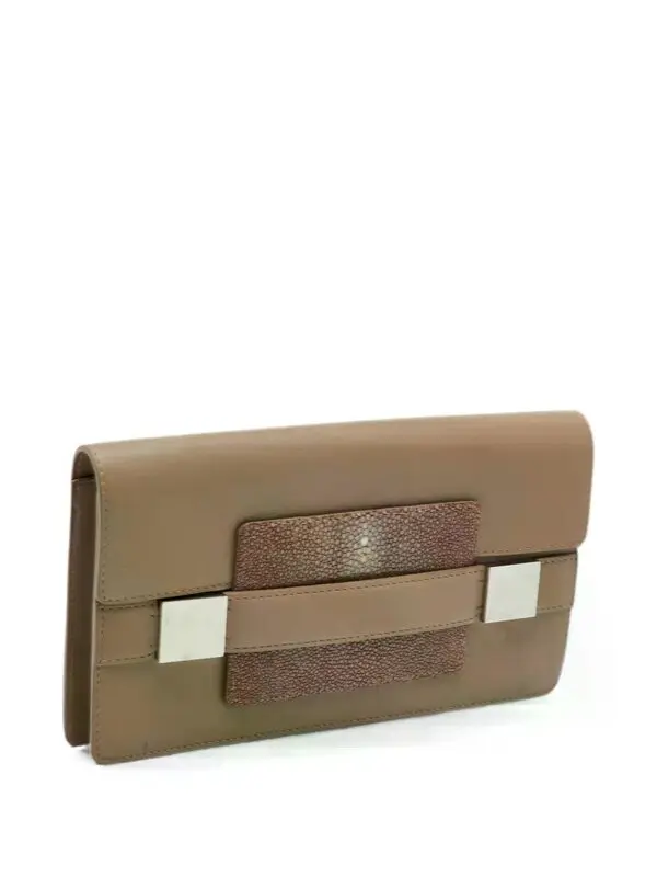 Delvaux Madame Stingray-panel Clutch Bag