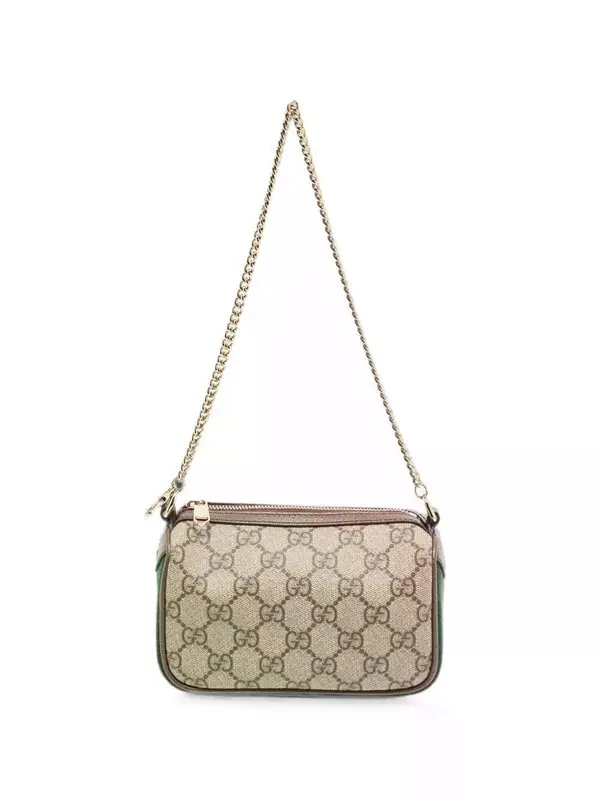Gucci Mini Ophidia Gg Supreme Shoulder Bag - Neutrals