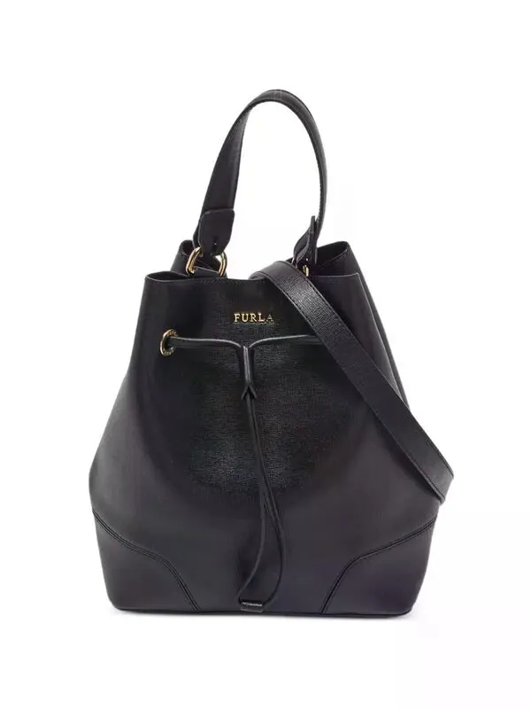 Furla Stacy Drawstring Bucket Bag - Black