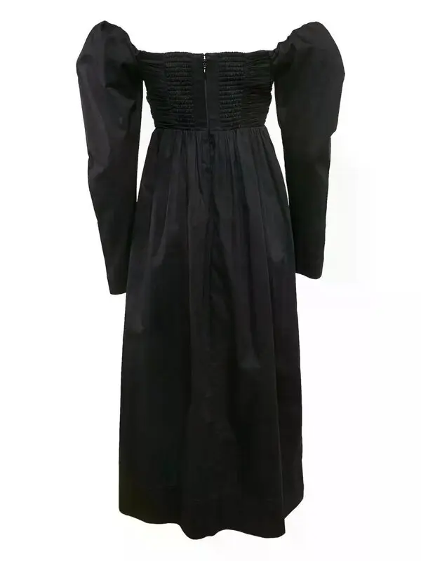 Aje Puff-sleeve Bow Detail Midi Dress